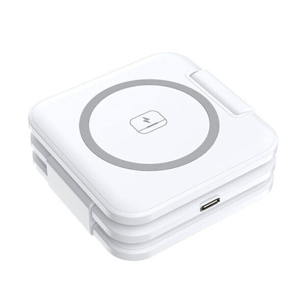 3 in 1 Foldable Wireless Charger Mini Size MagSafe Magnetic Charger for ...